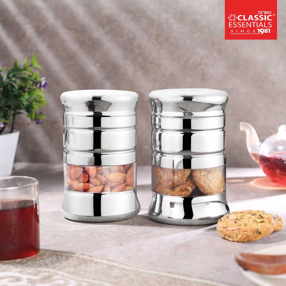 Elegant 650 ML Storage Container (Canister) – Classic Essential India