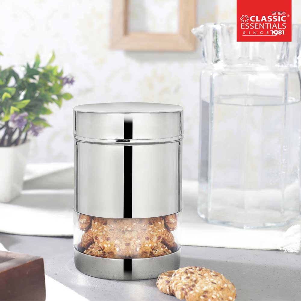 Sleek 1600 ML Storage Container (Canister) – Classic Essential India
